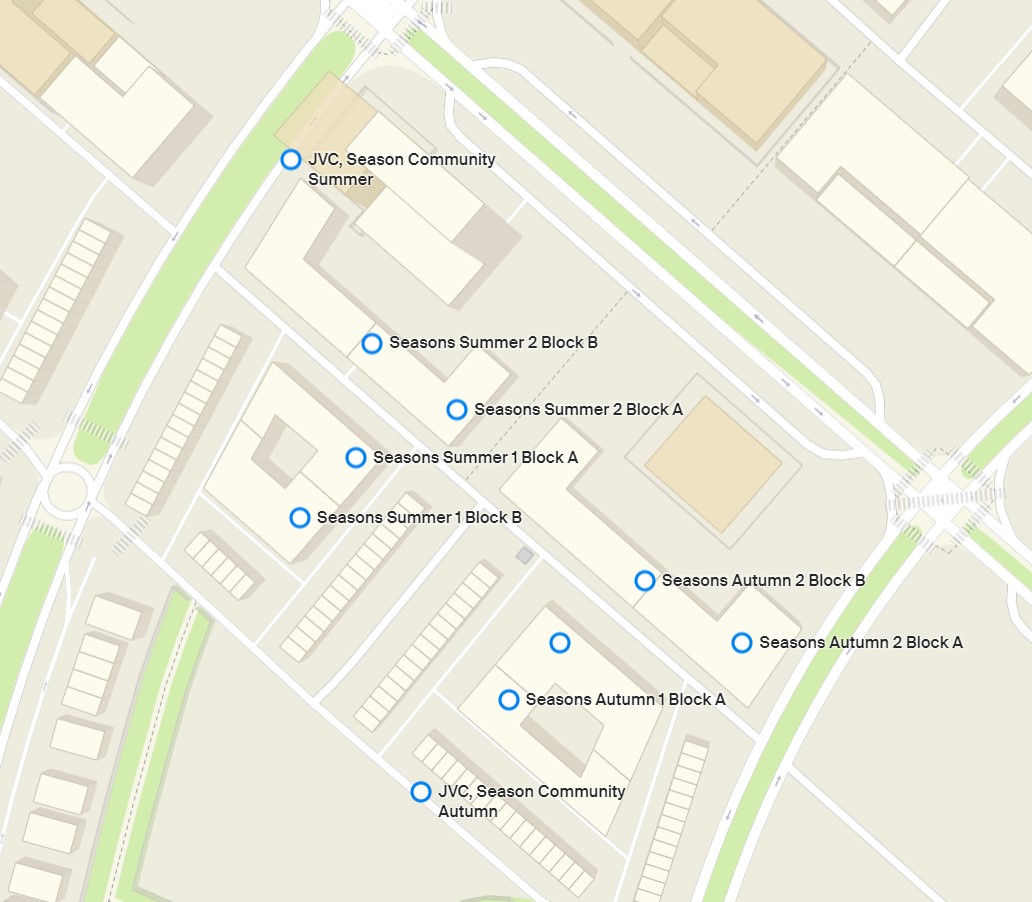 Apartments and Townhouses for sale in Seasons Community