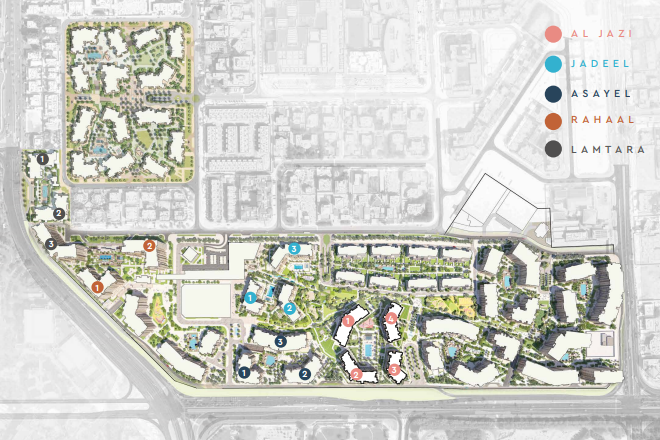 Al Jazi Four 9-Storey Buildings