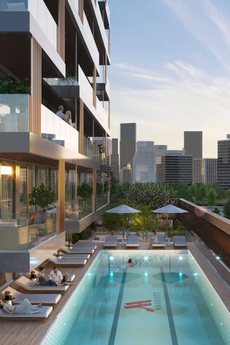 Marriott Residences Business Bay swimming pool
