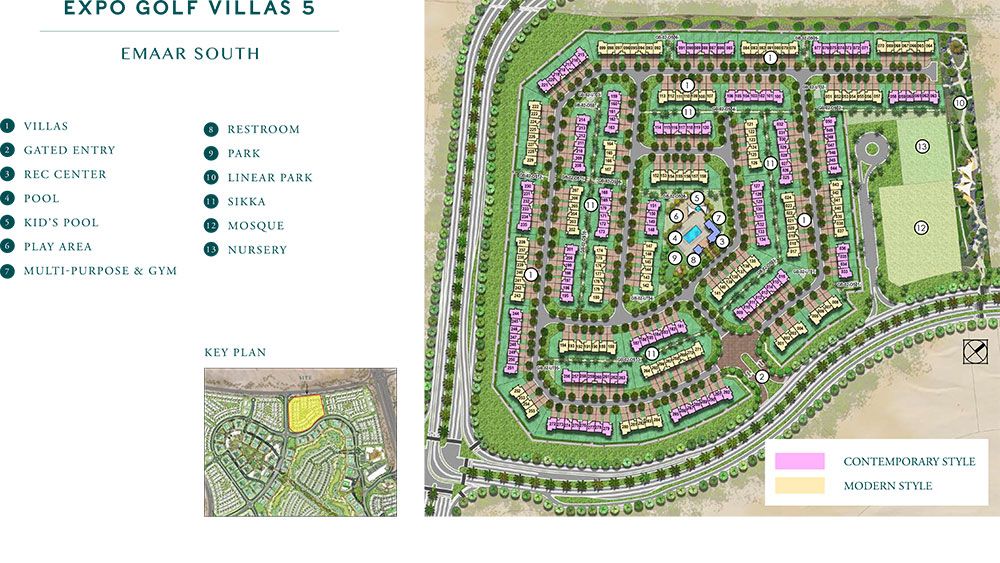 Three Four Bedroom Townhouse for sale at Greenview 2 ,Emaar South