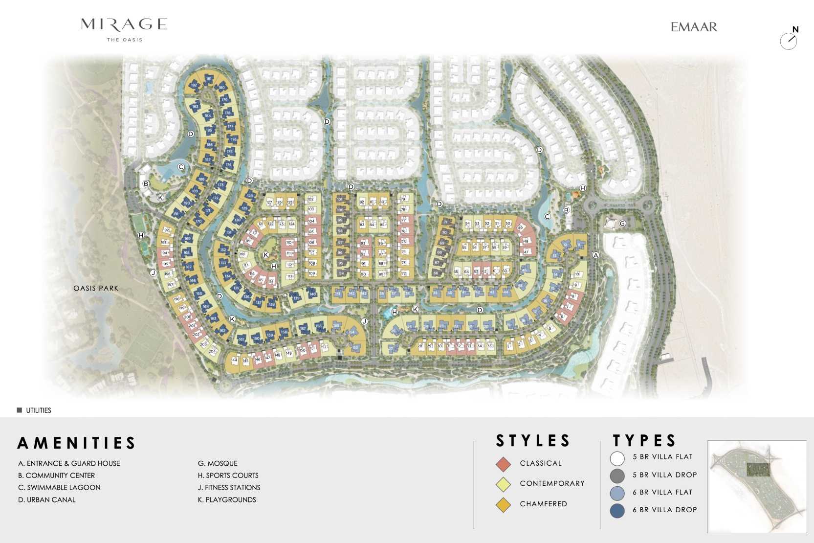 Luxury 5 to 6 bedroom villas available in Mirage provide Aesthetic ...