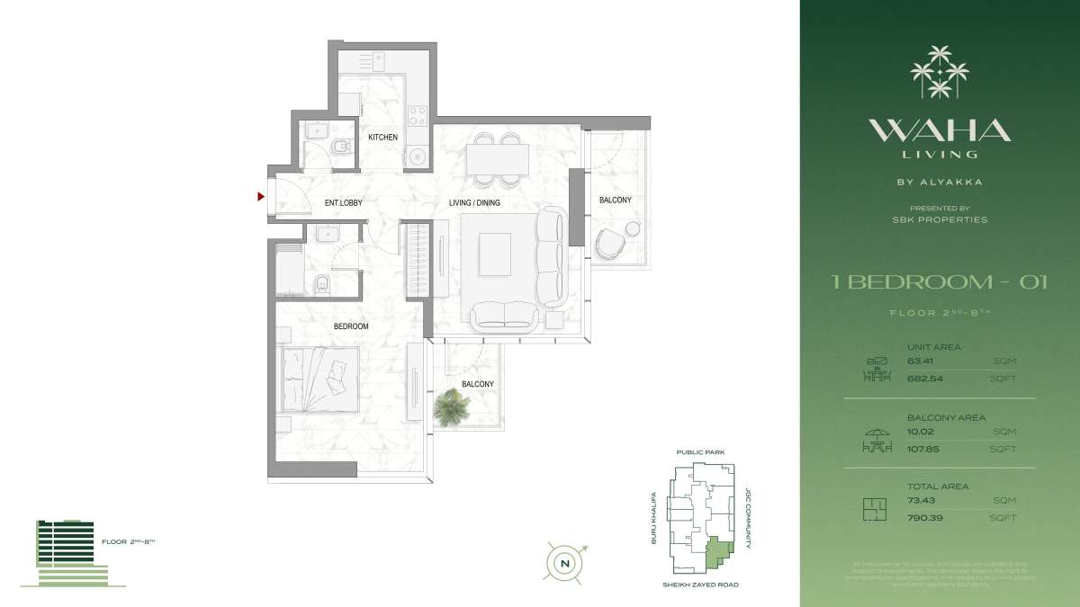 Waha Living in Jumeirah Garden City, Dubai - Dubricks.