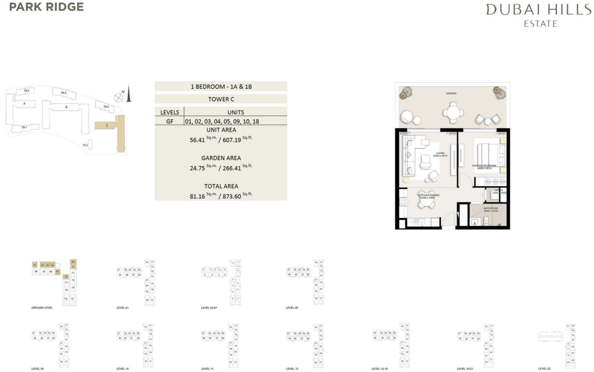 Apartments and Townhouses for sale in Park Ridge Tower C