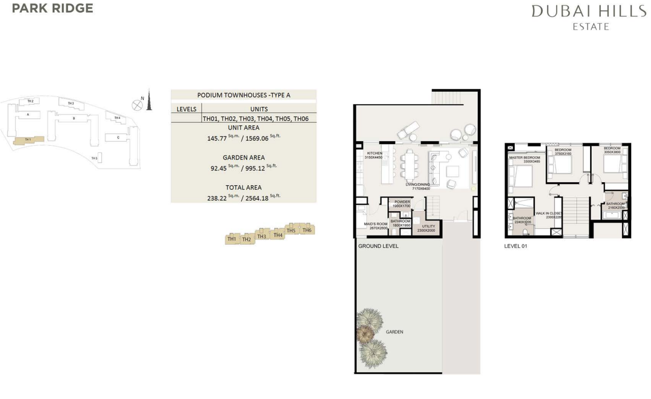 Apartments and Townhouses for sale in Park Ridge Tower C